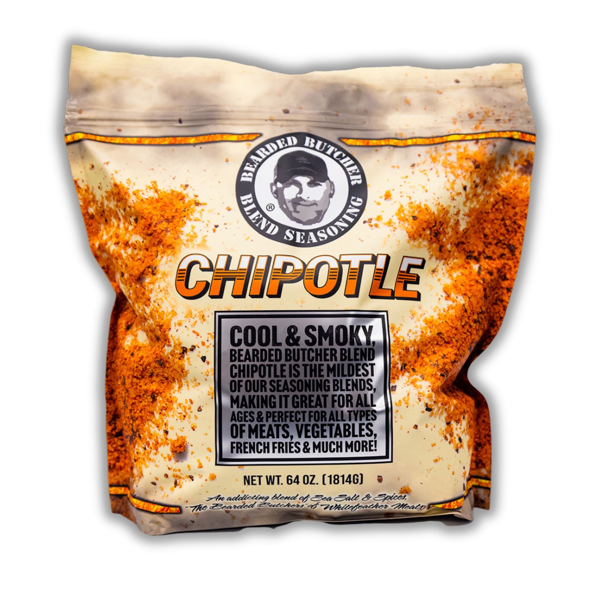 Bearded Butchers Chipotle Blend Seasoning, 64 oz (4 lb) Bag, Smoky ...