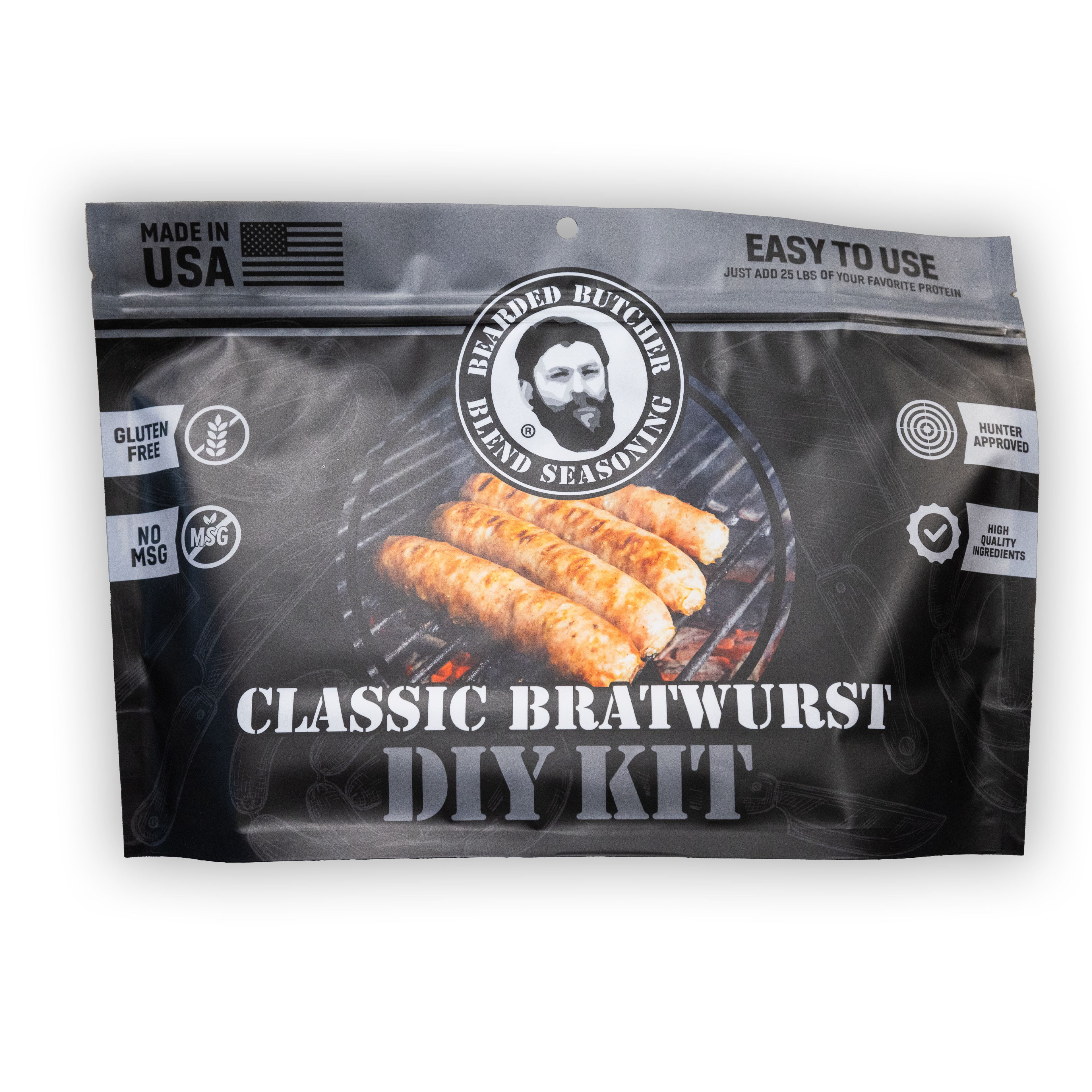 Bearded Butchers Classic Bratwurst DIY Kit – Seasons 25 lbs of Meat ...