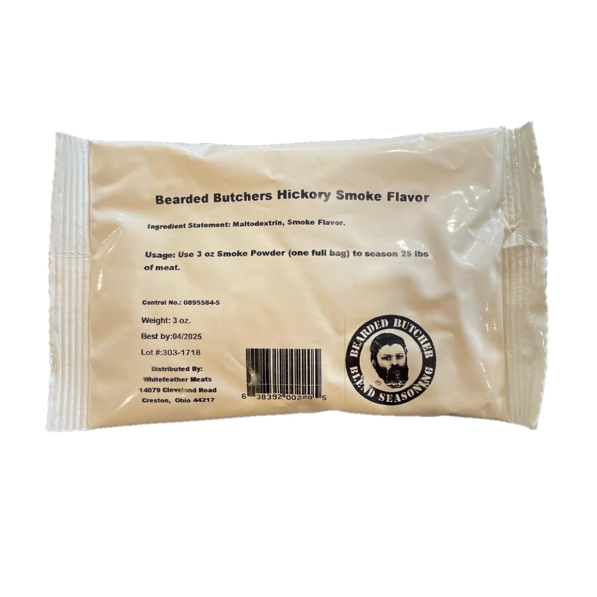 Bearded Butchers Hickory Smoke AKF18 Flavor Powder, 3 Natural Smoke ...