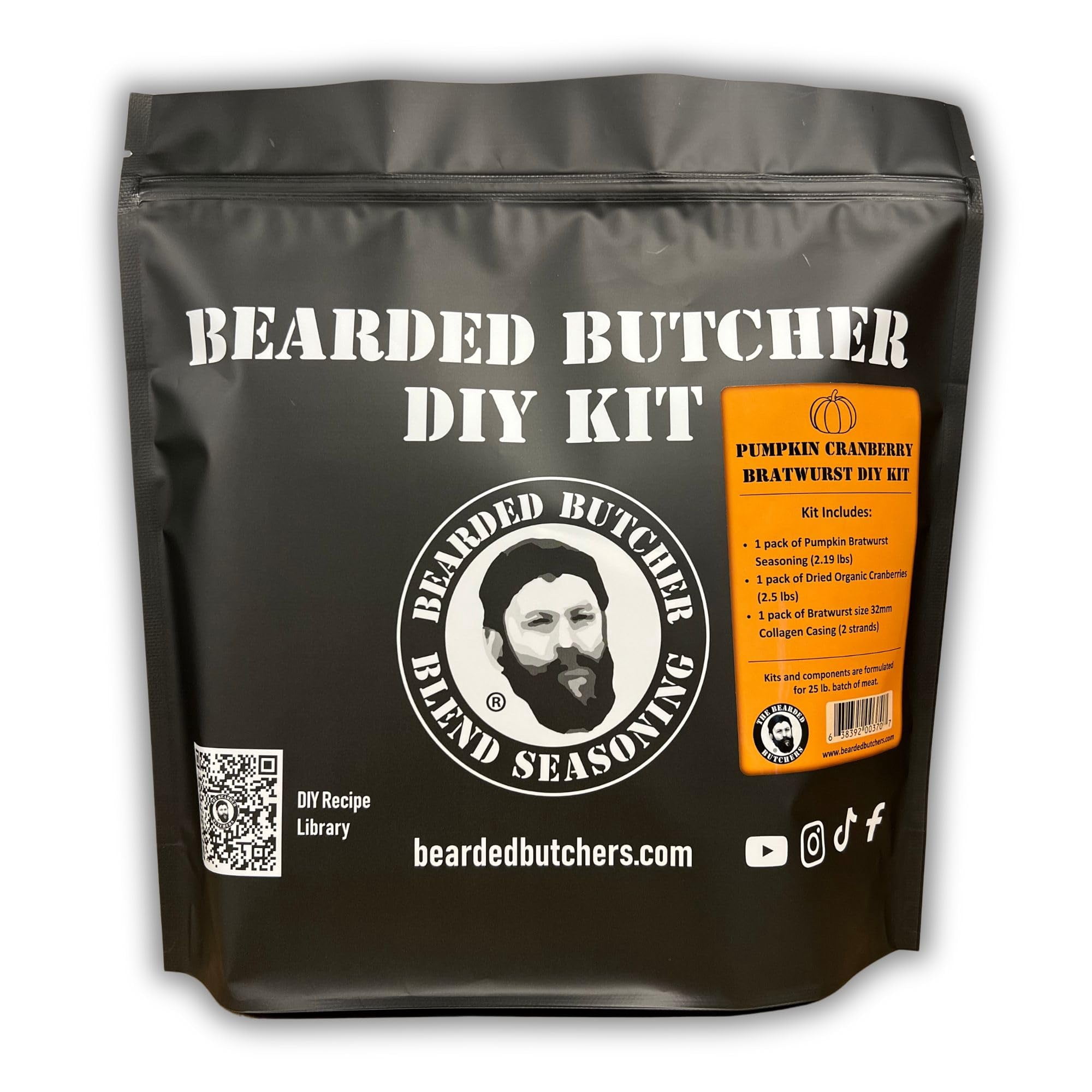 The Bearded Butchers Pumpkin Cranberry Bratwurst DIY Kit – Pumpkin ...
