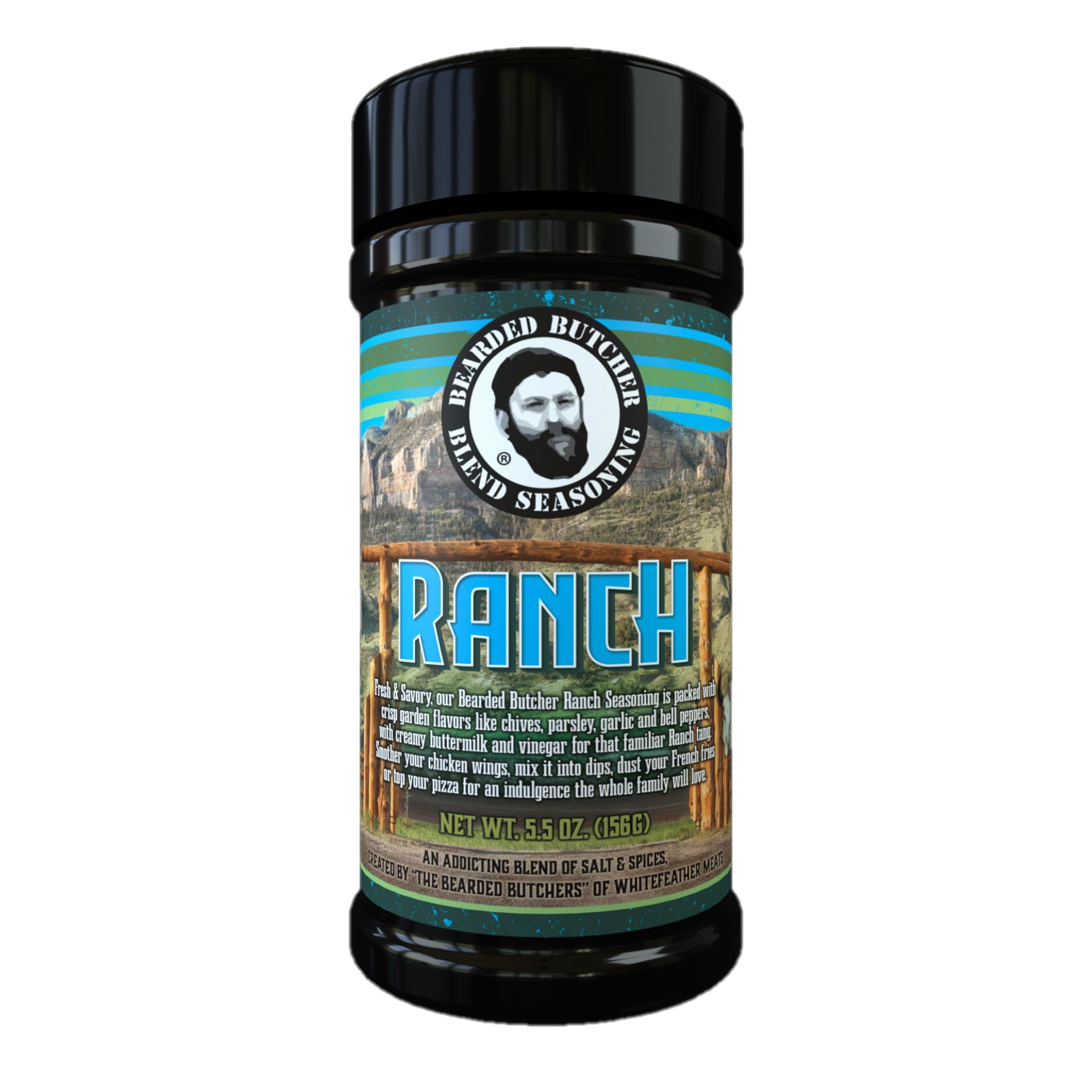 Bearded Butchers Ranch Blend KEF28 Seasoning, 5.5 oz Shaker - Creamy ...