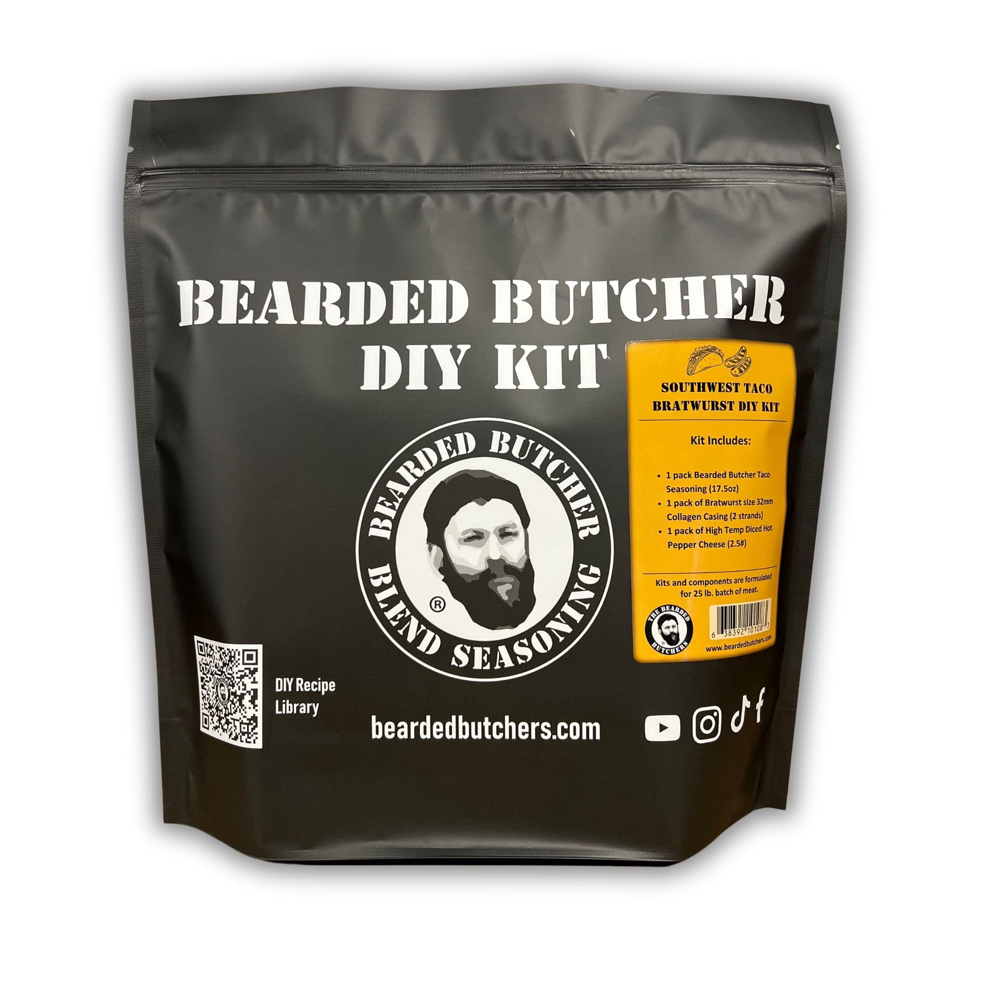 The Bearded Butchers Southwest Taco Bratwurst DIY Kit – Make Flavorful ...