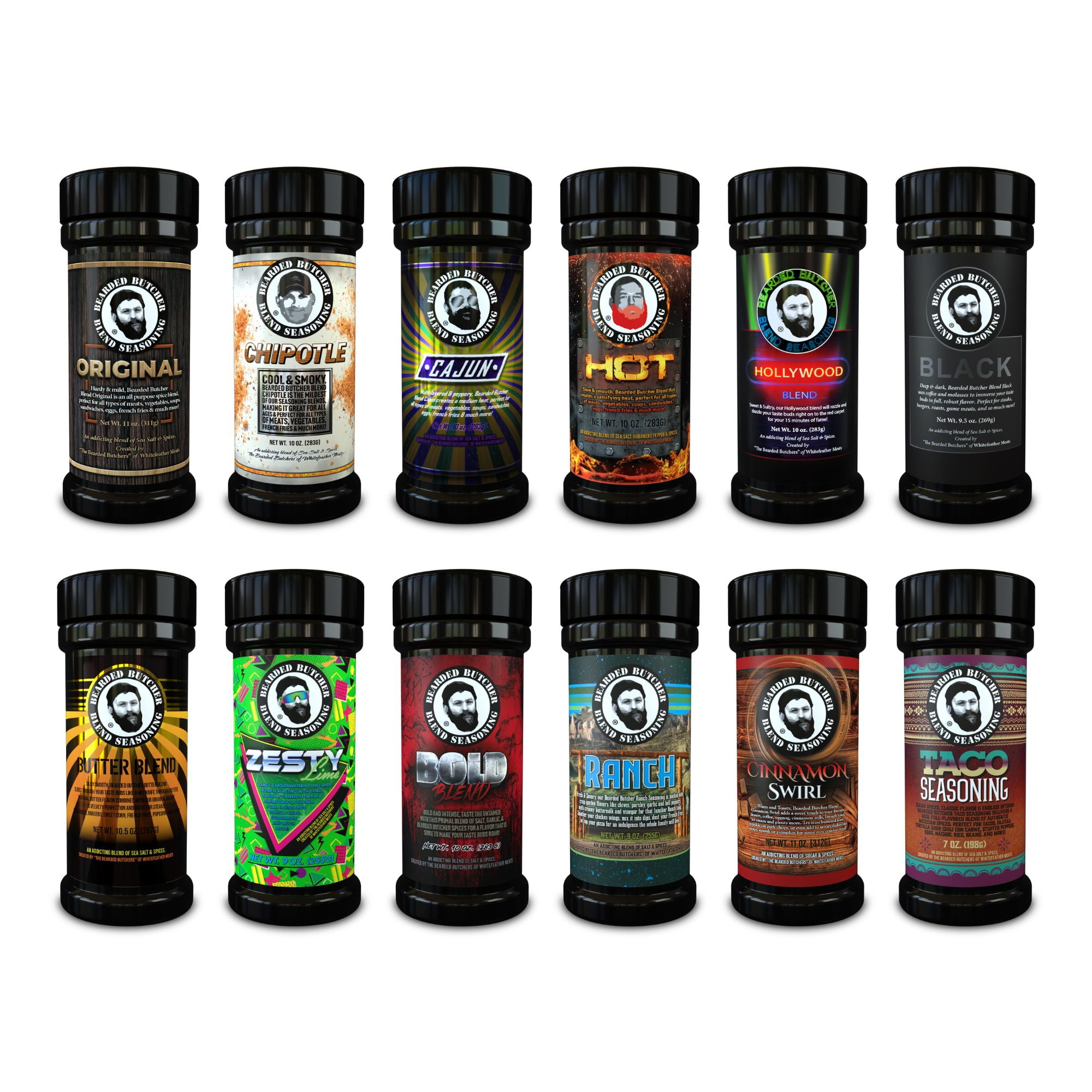 The Bearded Butchers Ultimate 12-Pack Seasoning Bundle – Complete Set ...