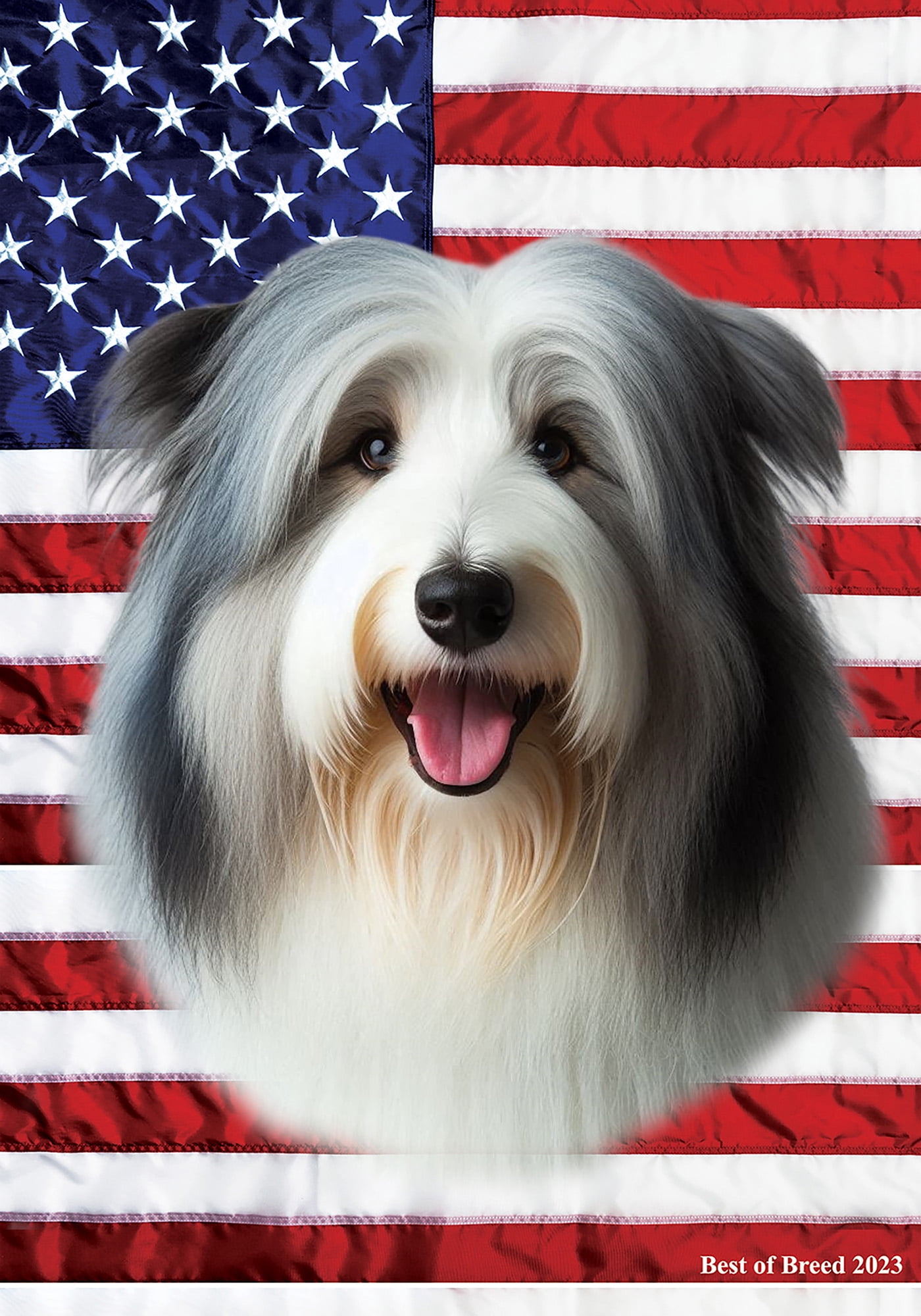Bearded Collie Blue/White - Best of Breed All-American Patriotic III ...