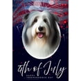 Bearded Collie Blue/White - Best of Breed Independence Day July 4th ...