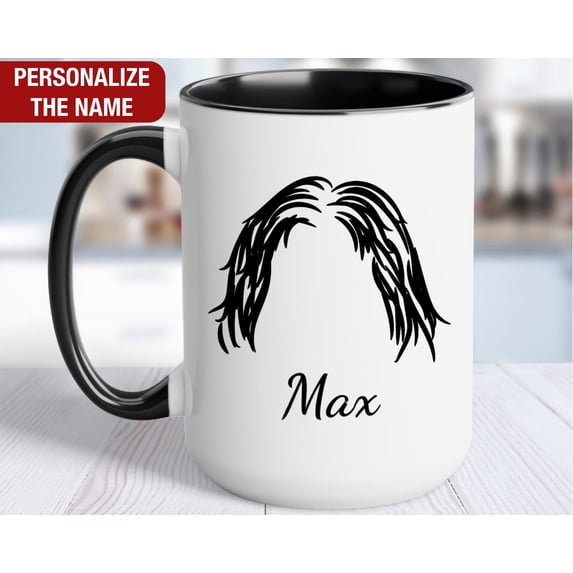 Bearded Collie Ears Outline Mug Bearded Collie Personalized Cup Bearded ...