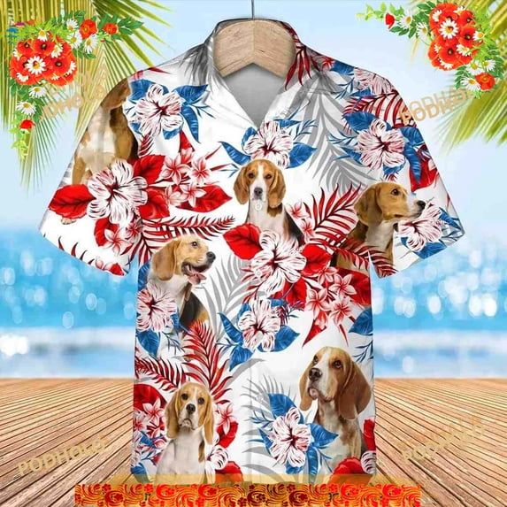 Bearded Collie Hawaiian Shirt Gift For Son Dog Lovers 3D Full Print Dog ...