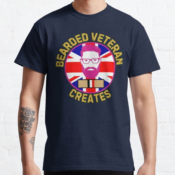 Bearded Creates Logo Classic T-shirt - Walmart.com