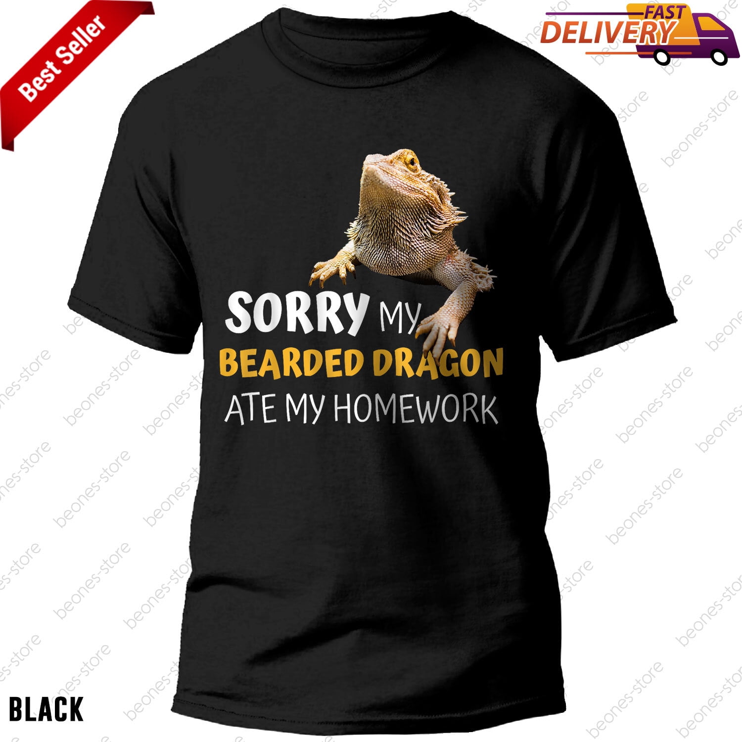 Bearded Dragon Ate My Homework T-Shirt for Women Teacher Student Pet ...