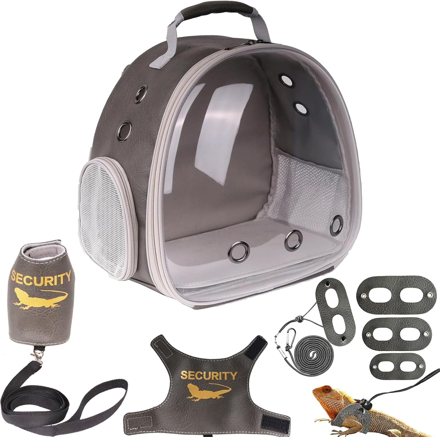 Bearded Dragon Carrier Backpack with Security Printing Harness Leash ...