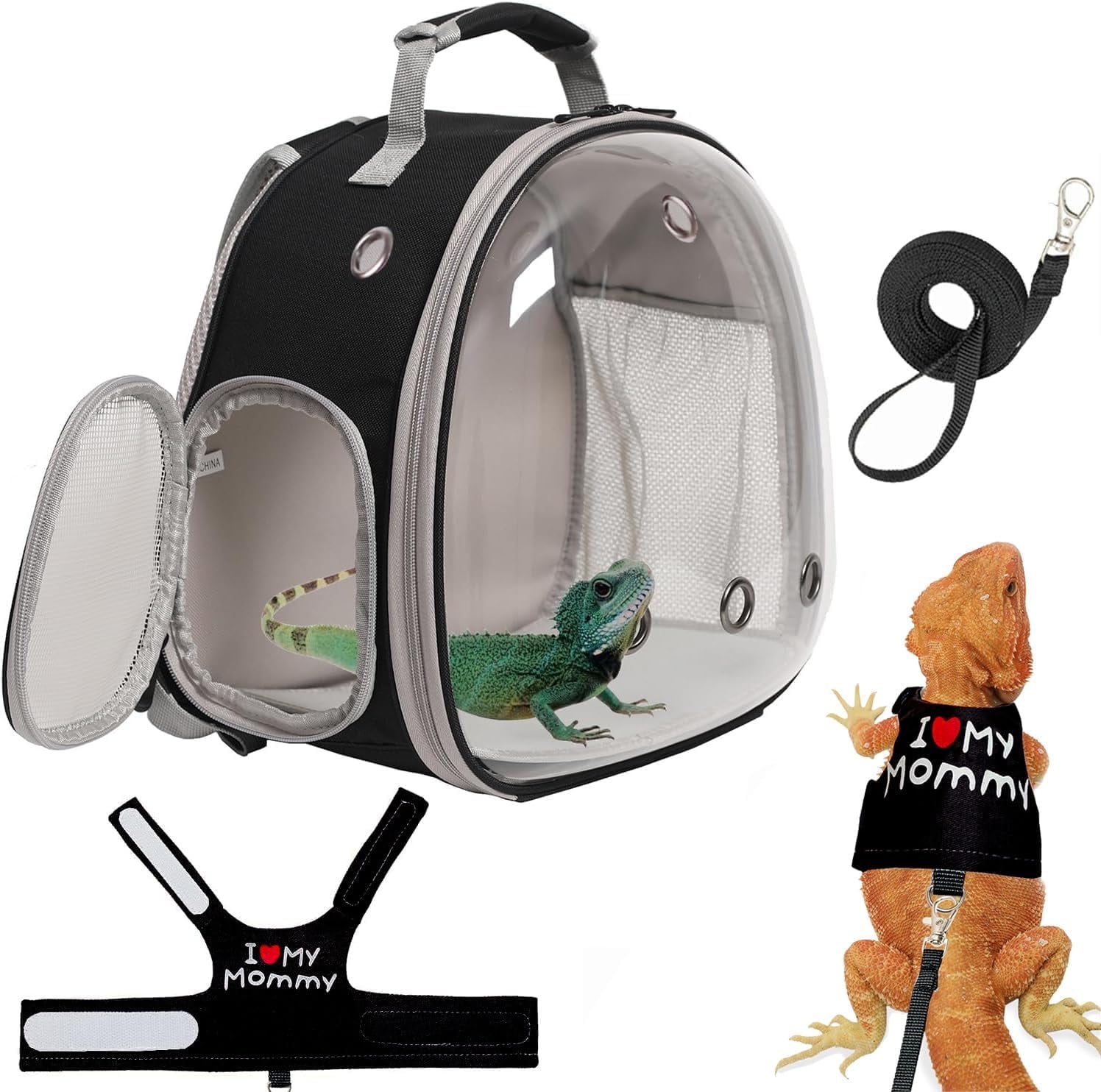 Bearded Dragon Carrier Backpack with Security Printing Harness Set ...