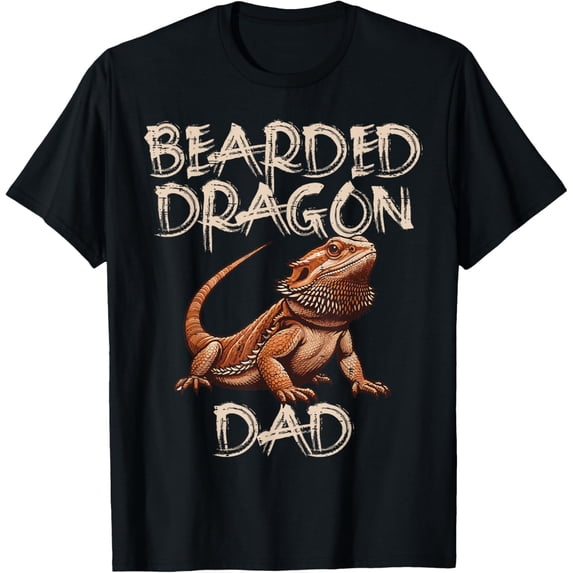 Bearded Dragon Dad Beardie Owner Papa Men T-Shirt - Walmart.com