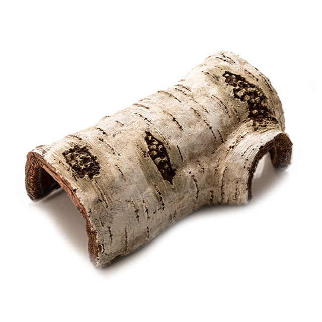 Bearded Dragon Hide Cave Safe Gecko Hides Artificial Birch Log for ...
