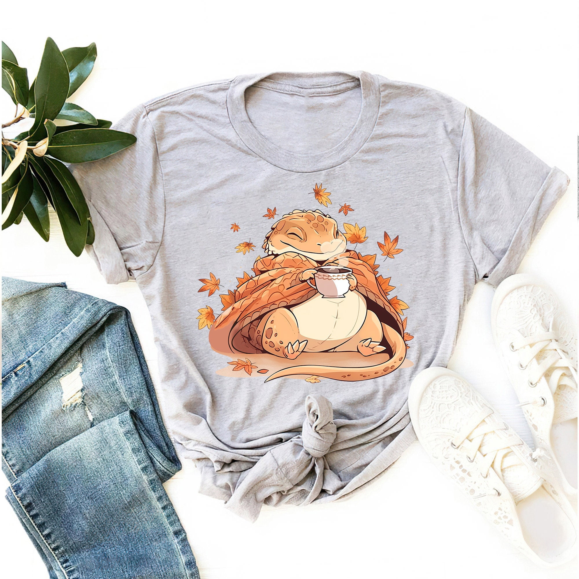 Bearded Dragon In A Blanket Shirt, Bearded Dragon Pumpkin Fall Shirt ...