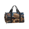 Bearded Dragon Lizards Retro Starry Sports Duffel Bag with Shoe ...