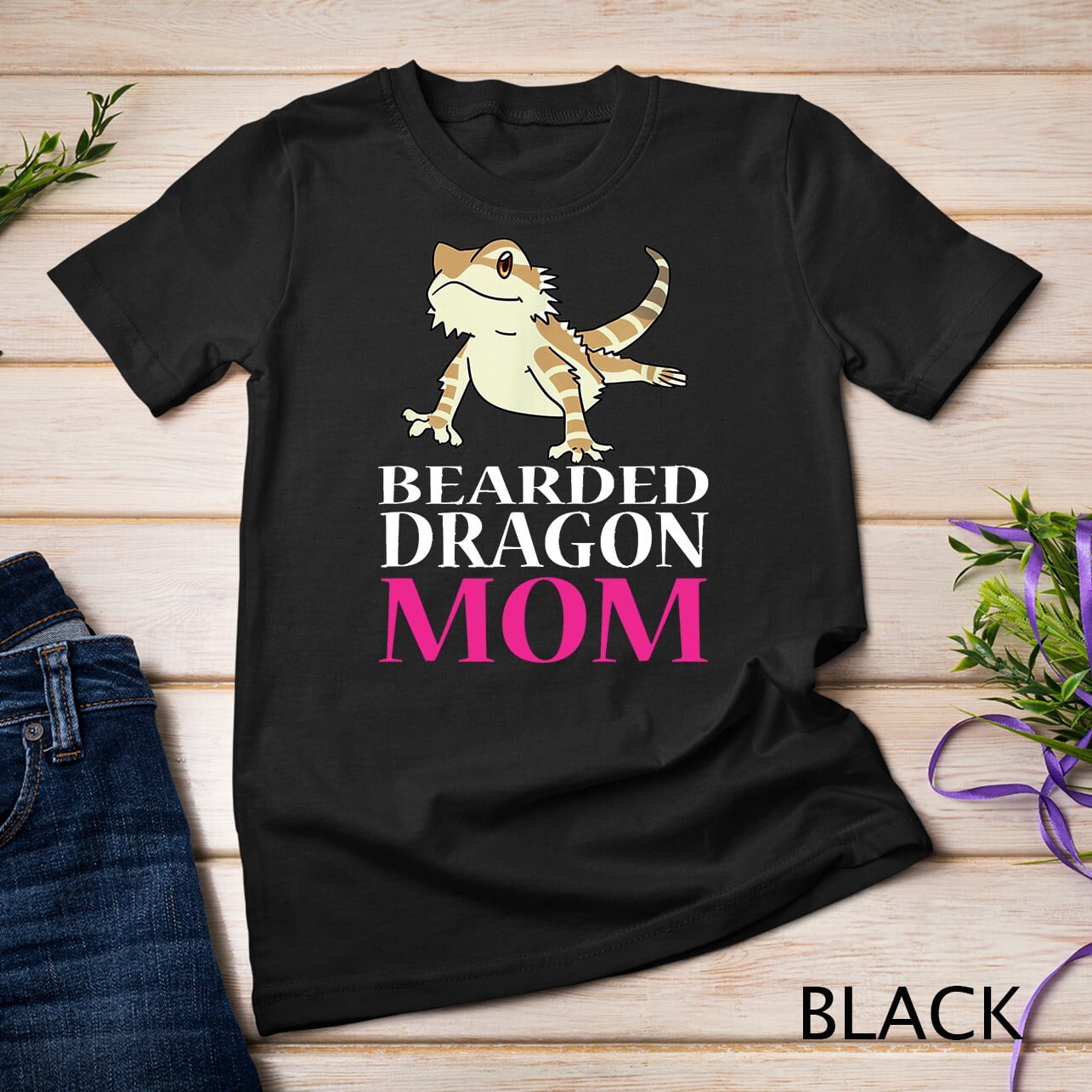 Bearded Dragon Mom T-Shirt Pet Owners Lizard Unisex T-Shirtfor Him/Her ...