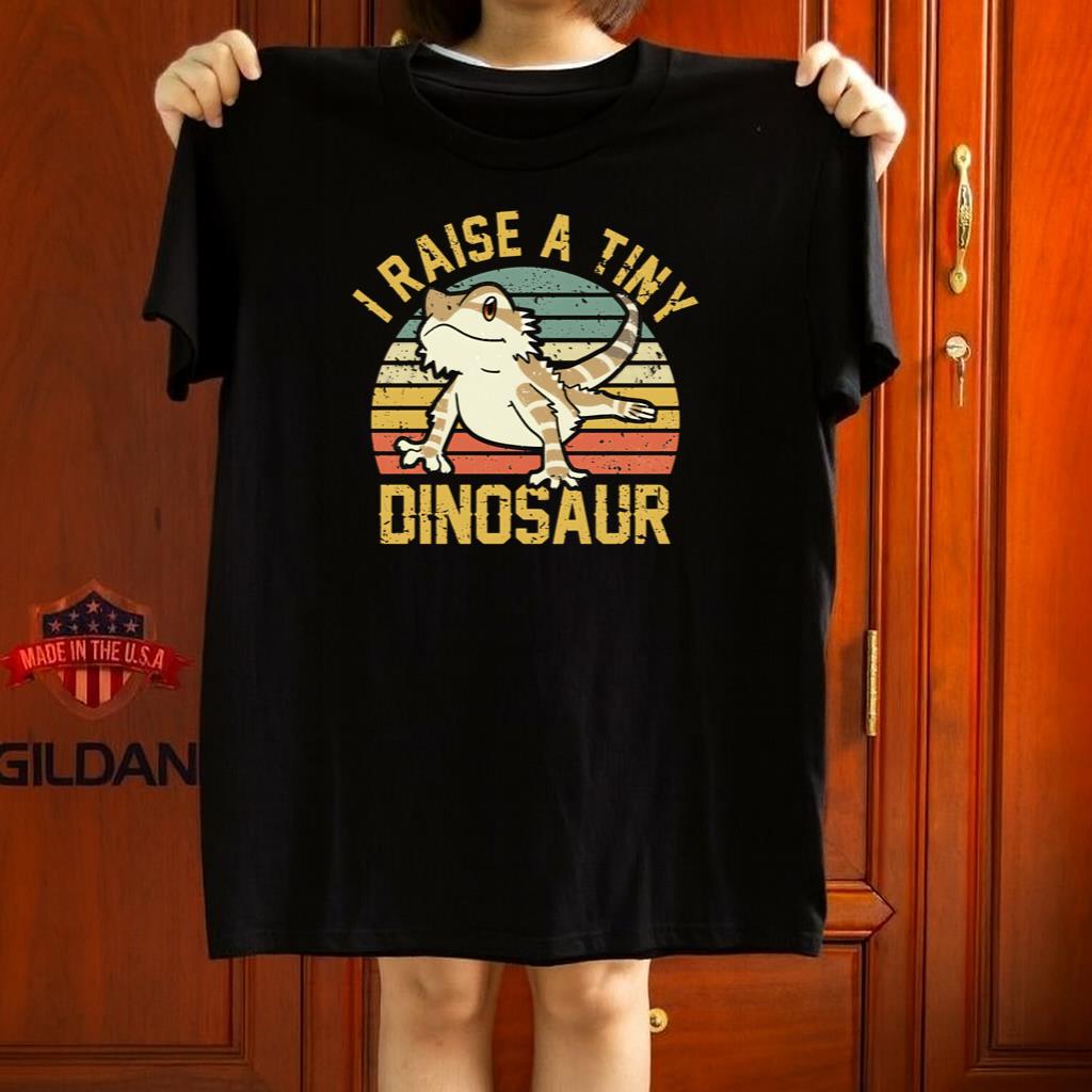 Bearded Dragon Owner I Raise A Tiny Dinosaur Funny Quote Art Graphic ...