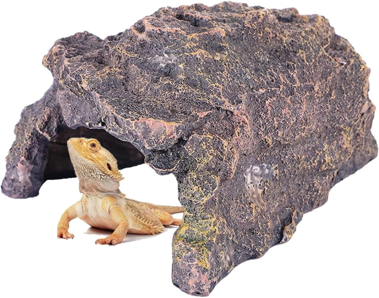 Bearded Dragon Reptile Hideout Cave,Natural Habitat Decor for Bearded ...
