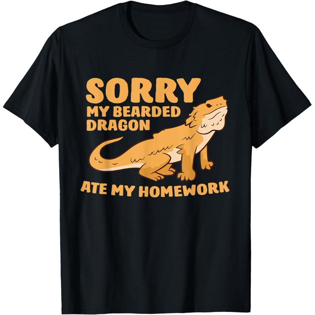 Bearded Dragon School My Bearded Dragon Ate My Homework T-Shirt ...