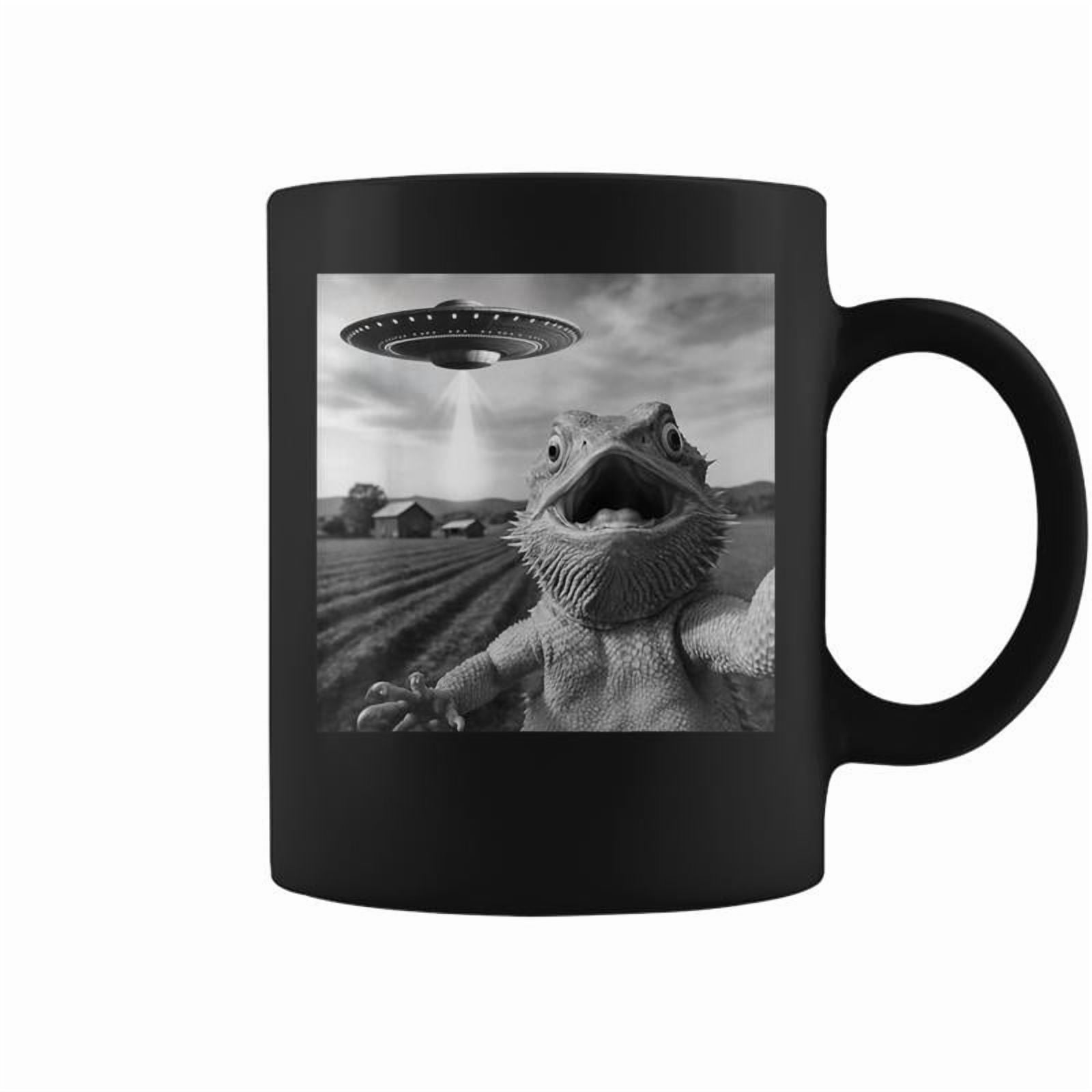 Bearded Dragon Selfie With Alien Ufo Coffee Mugs - Walmart.com