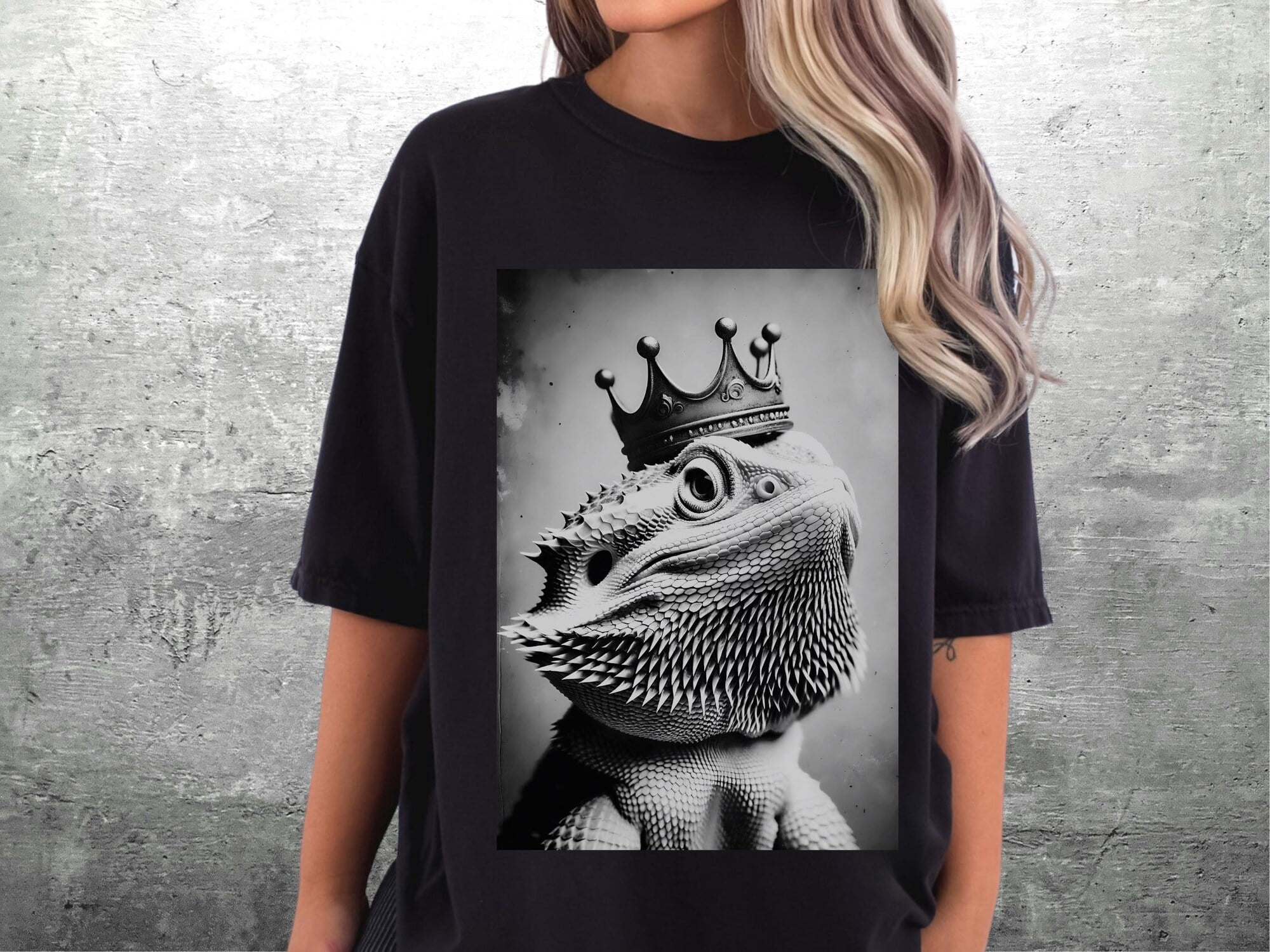 Bearded Dragon Shirt Lizard Tshirt Retro Funny Weird 90s Womens Mens ...