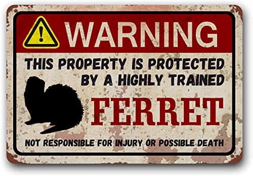 Bearded Dragons Retro Sign,Funny Metal Signs Warning Sign Pet Gift ...