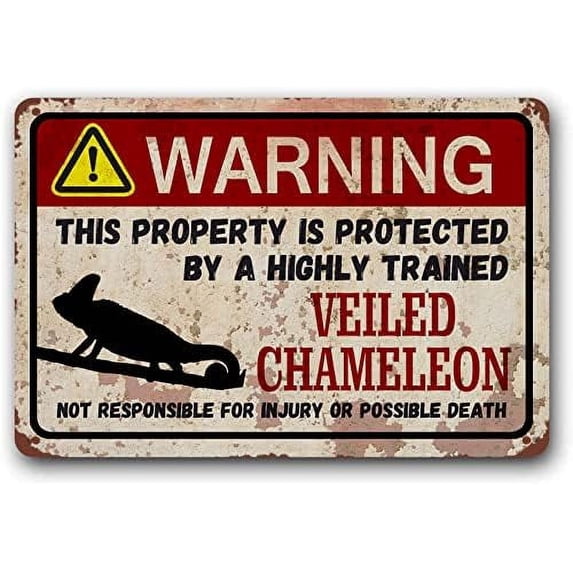Bearded Dragons Retro Sign,Funny Metal Signs Warning Sign Pet Gift ...