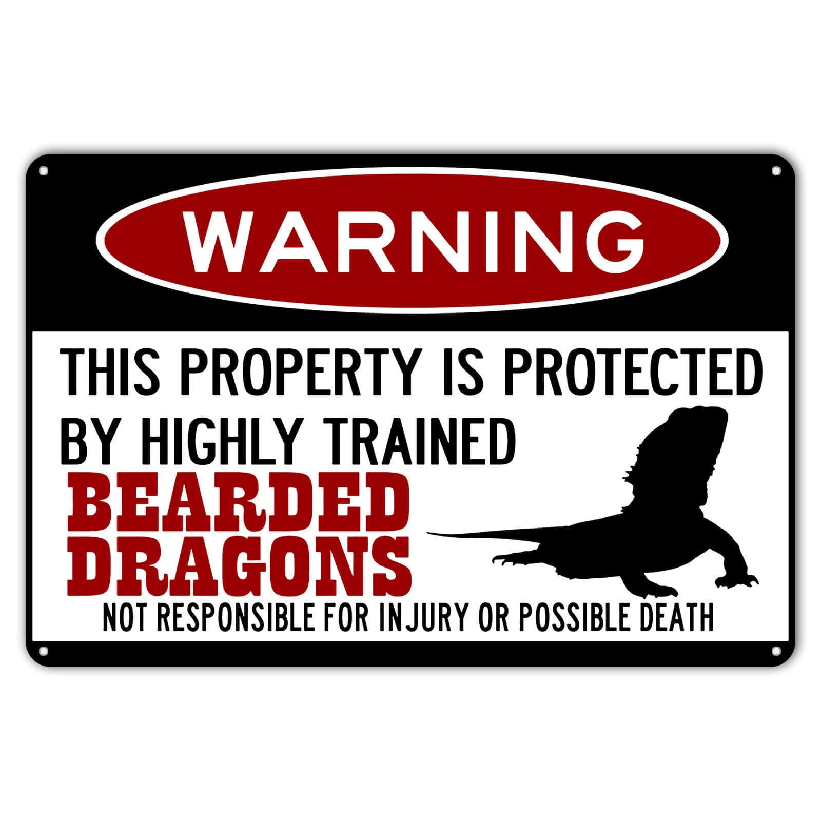 Bearded Dragons Sign,Funny Metal Signs,Bearded Dragon Accessories ...