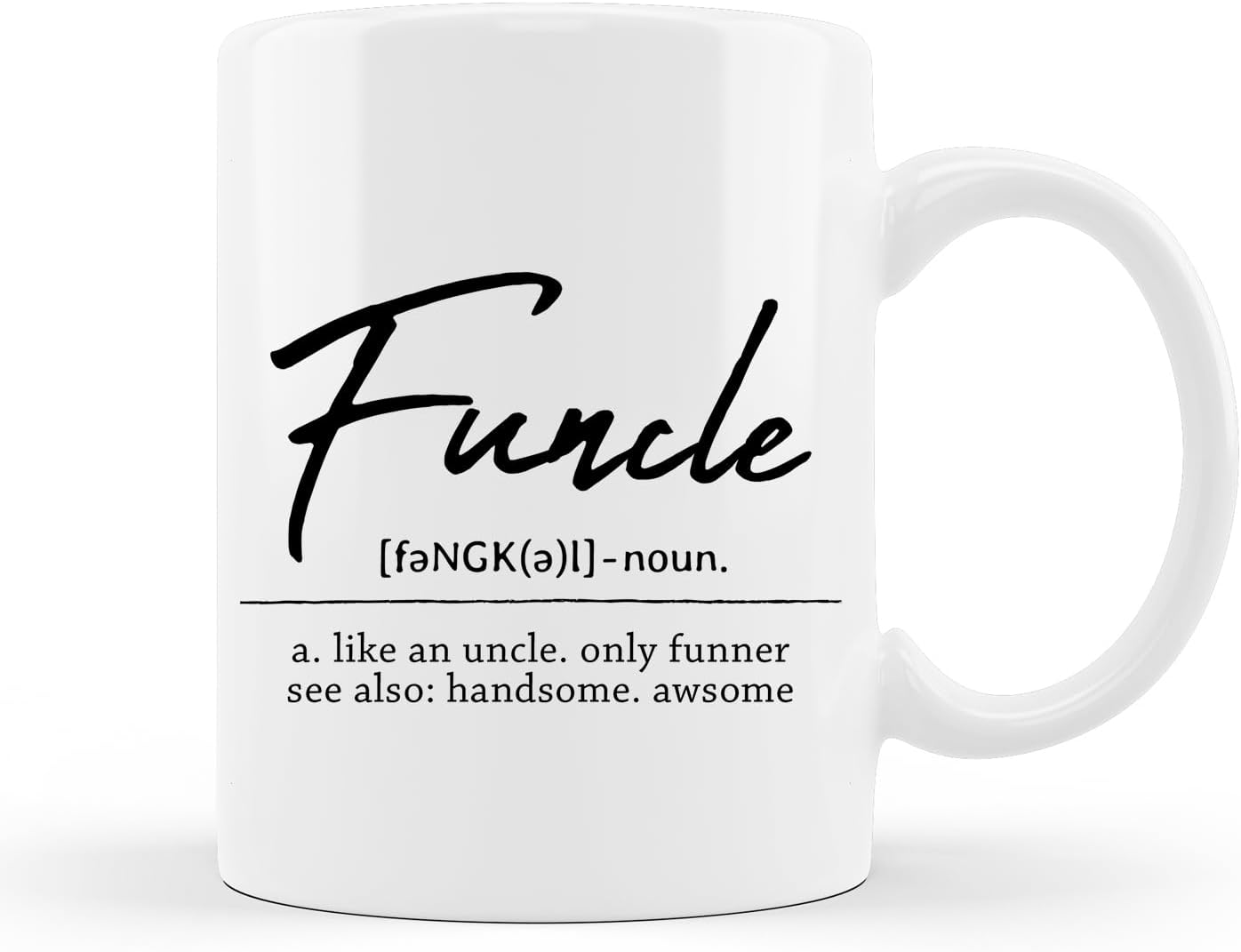 Bearded Funcle Definition Coffee Mug, 11oz Funny Coffee Mugs for Men ...