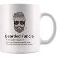 Bearded Funcle Definition Mug Uncle Gifts From Niece Nephew Brother ...