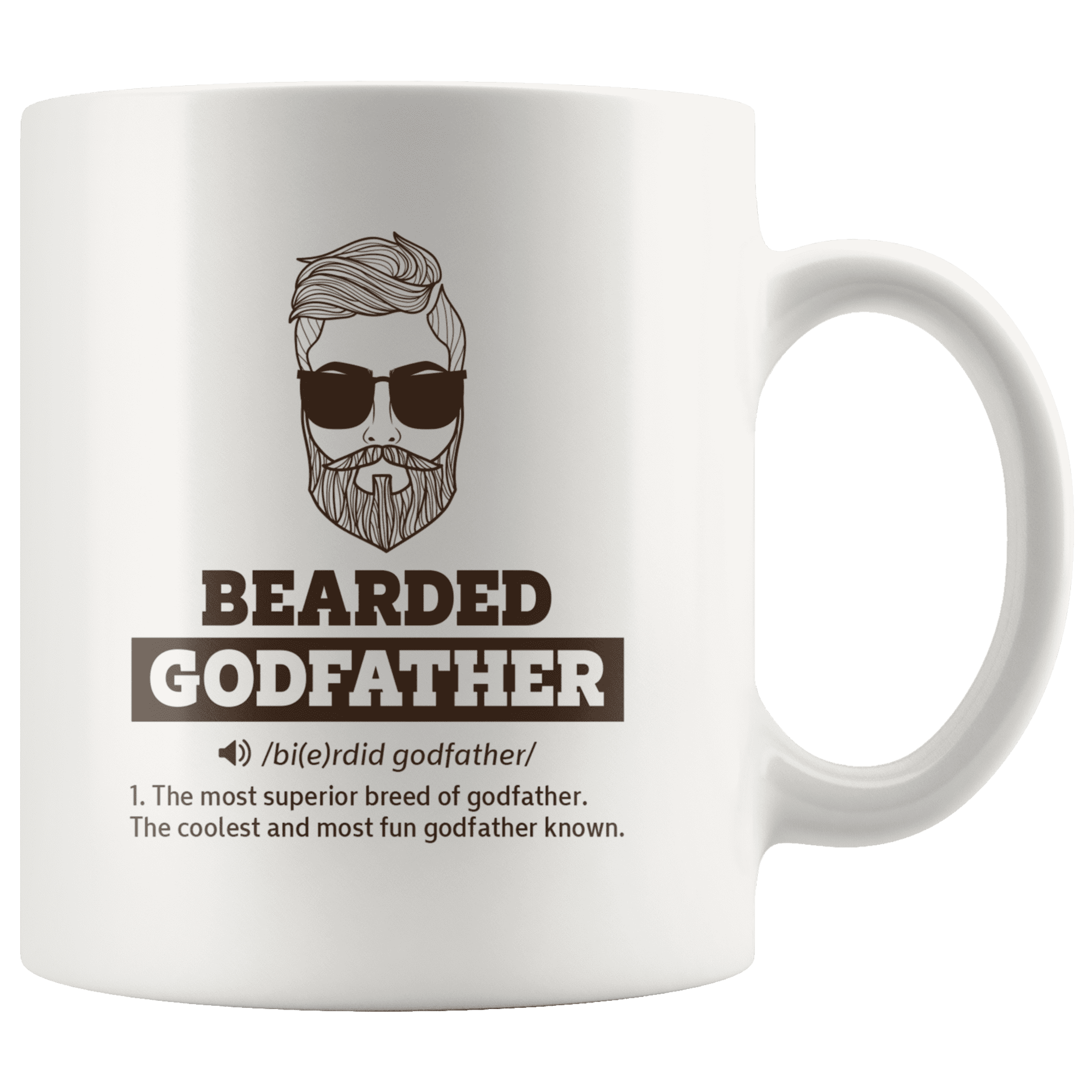 Bearded Godfather Definition From Godchild Christening Coffee Mug 11oz ...