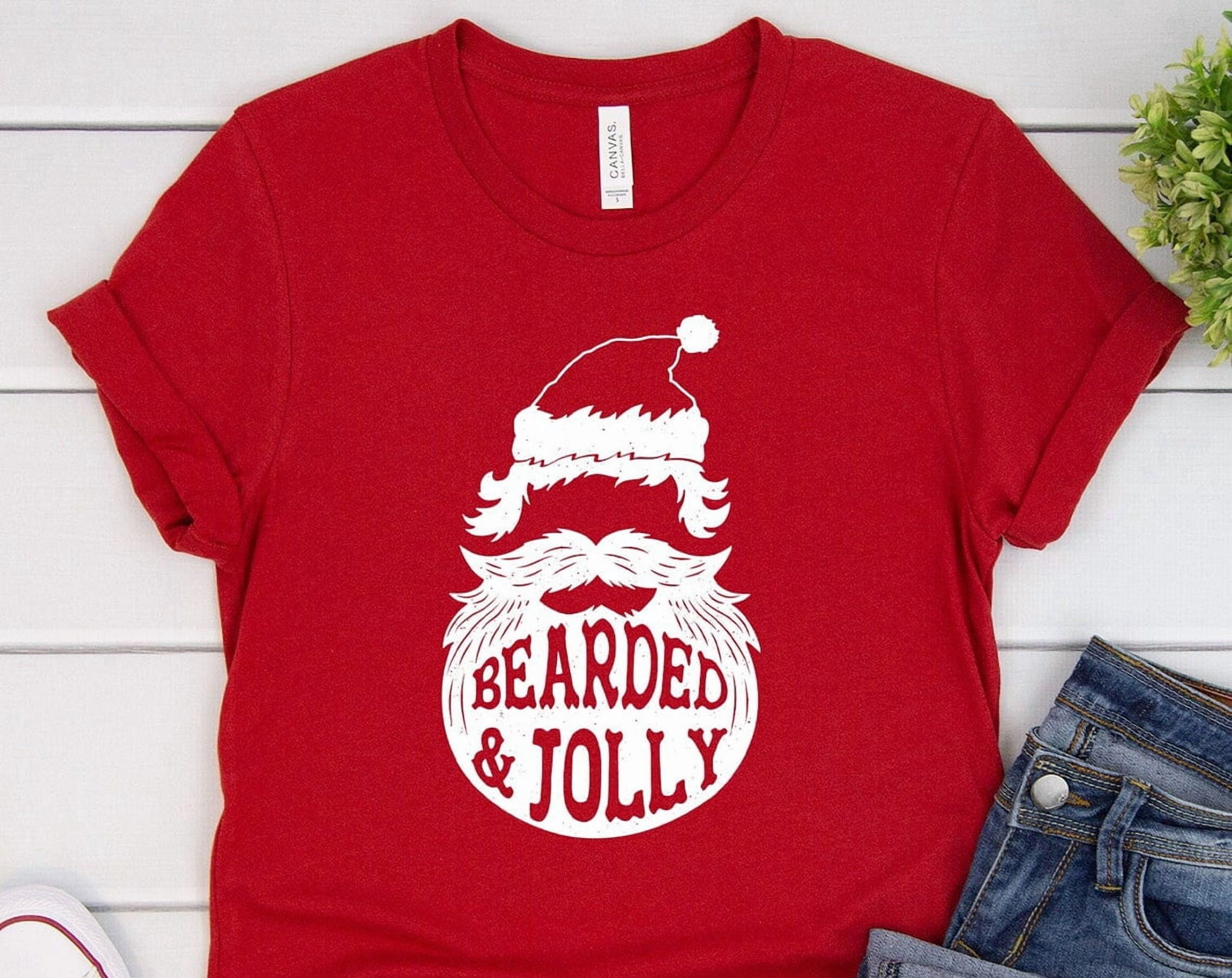 Bearded Santa Face Shirt: Jolly Tee - Walmart.com