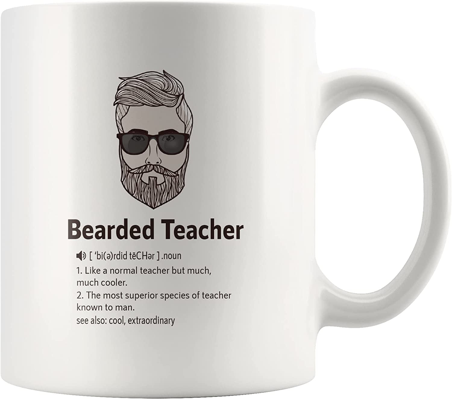 Bearded Teacher Like Normal But Cooler Appreciation Teachers Day Beard ...
