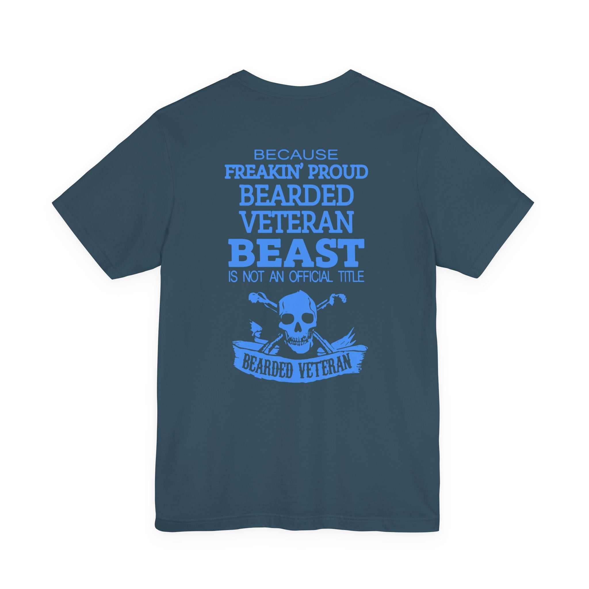 Bearded Veteran Beast T-Shirt Military Skull Beard Graphic Unisex ...