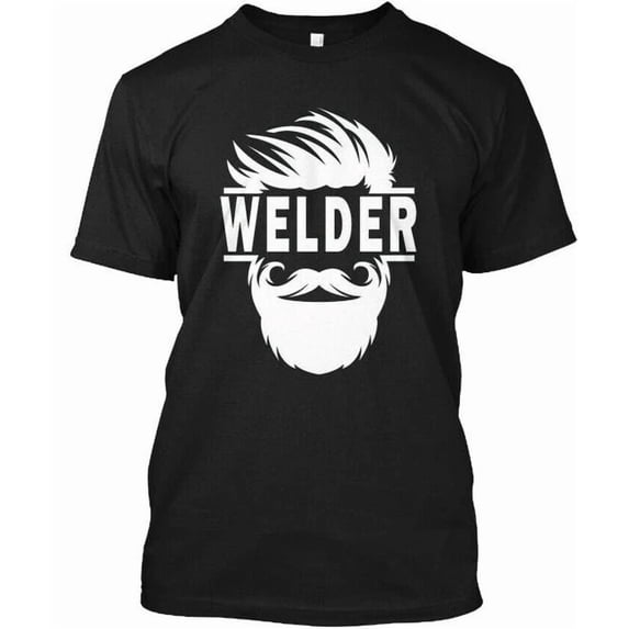 Bearded Welder Machinist Career T-Shirt Made in the USA Size S to 5XL ...