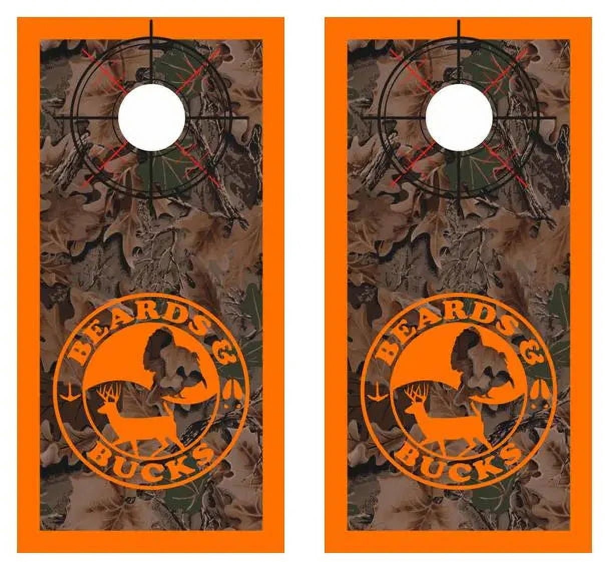 Ripper Graphics Beards And Bucks Real Tree Camo Cornhole Wood Board ...