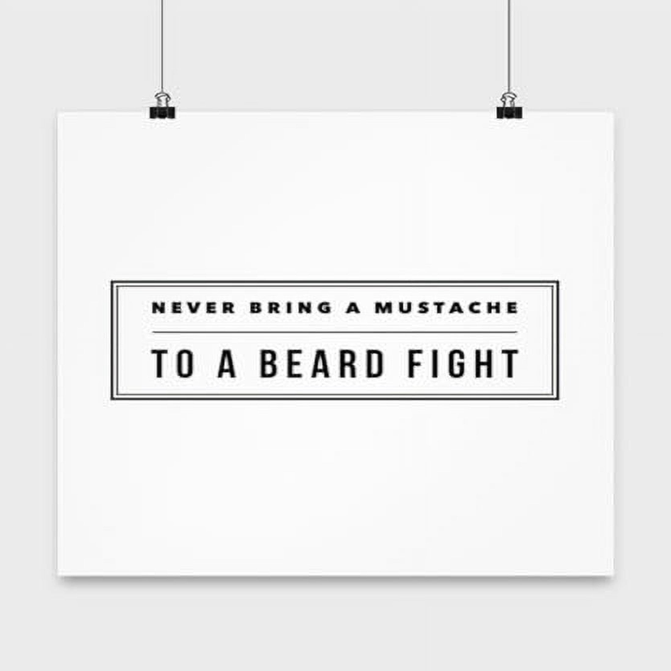 Beard Enthusiast Art - Man Cave Decor - 13x13 Poster Print - Wall Art ...
