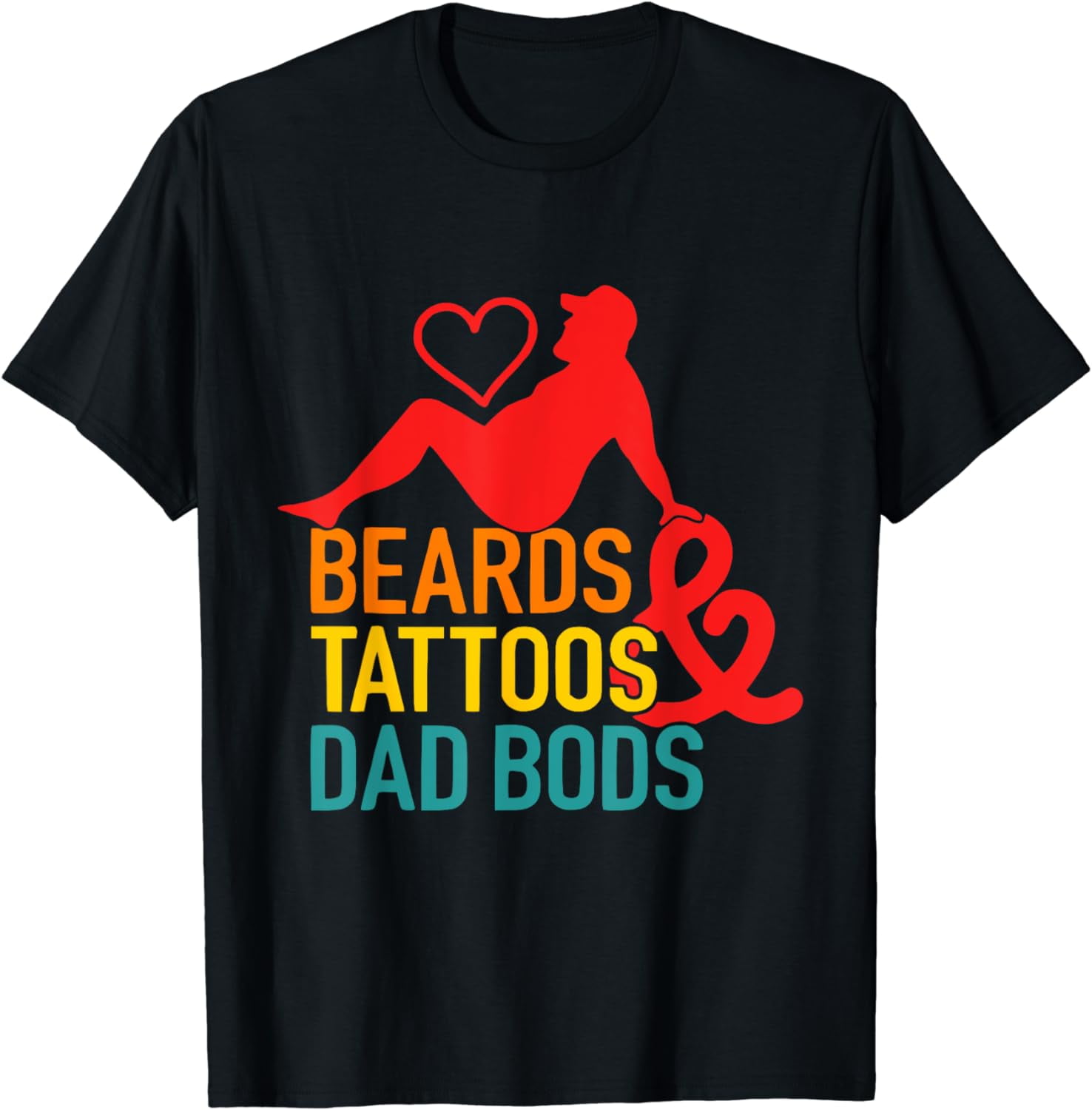 Beards Tattoos Dad Bods Vintage Quote T-Shirt - Walmart.com