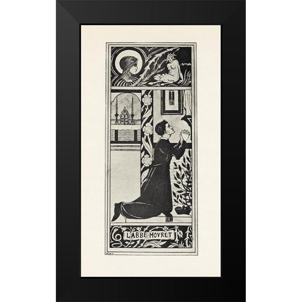 Beardsley, Aubrey 10x14 Black Modern Framed Museum Art Print Titled ...
