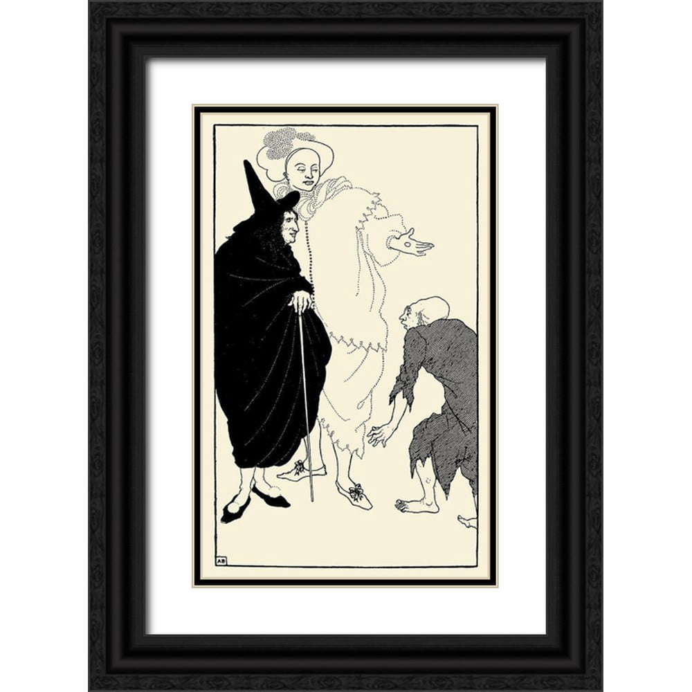 Beardsley, Aubrey 10x14 Black Ornate Wood Framed with Double Matting ...