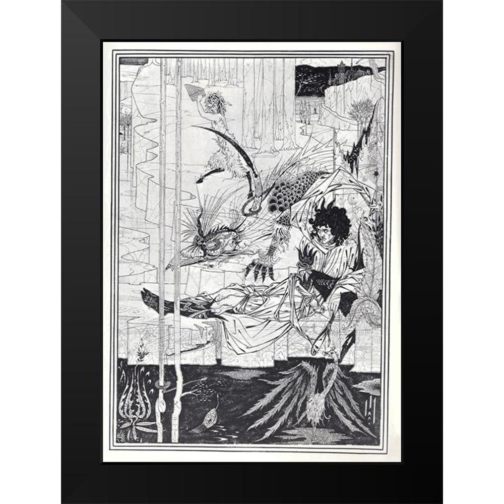 Beardsley, Aubrey 11x14 Black Modern Framed Museum Art Print Titled ...