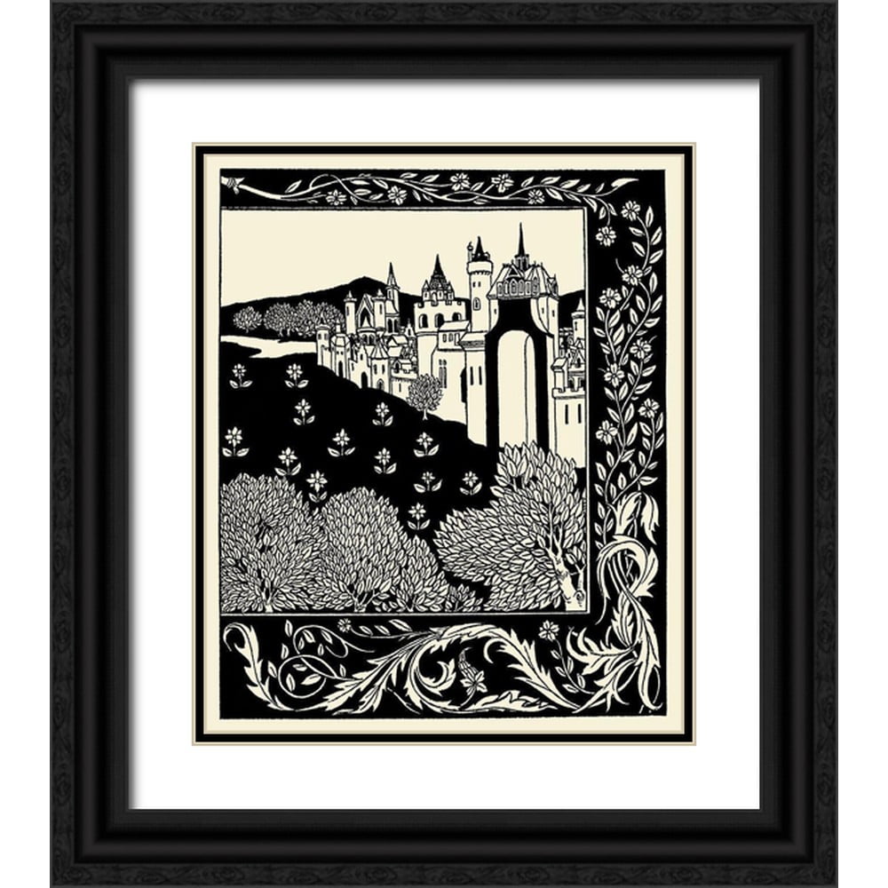 Beardsley, Aubrey 12x14 Black Ornate Wood Framed with Double Matting ...