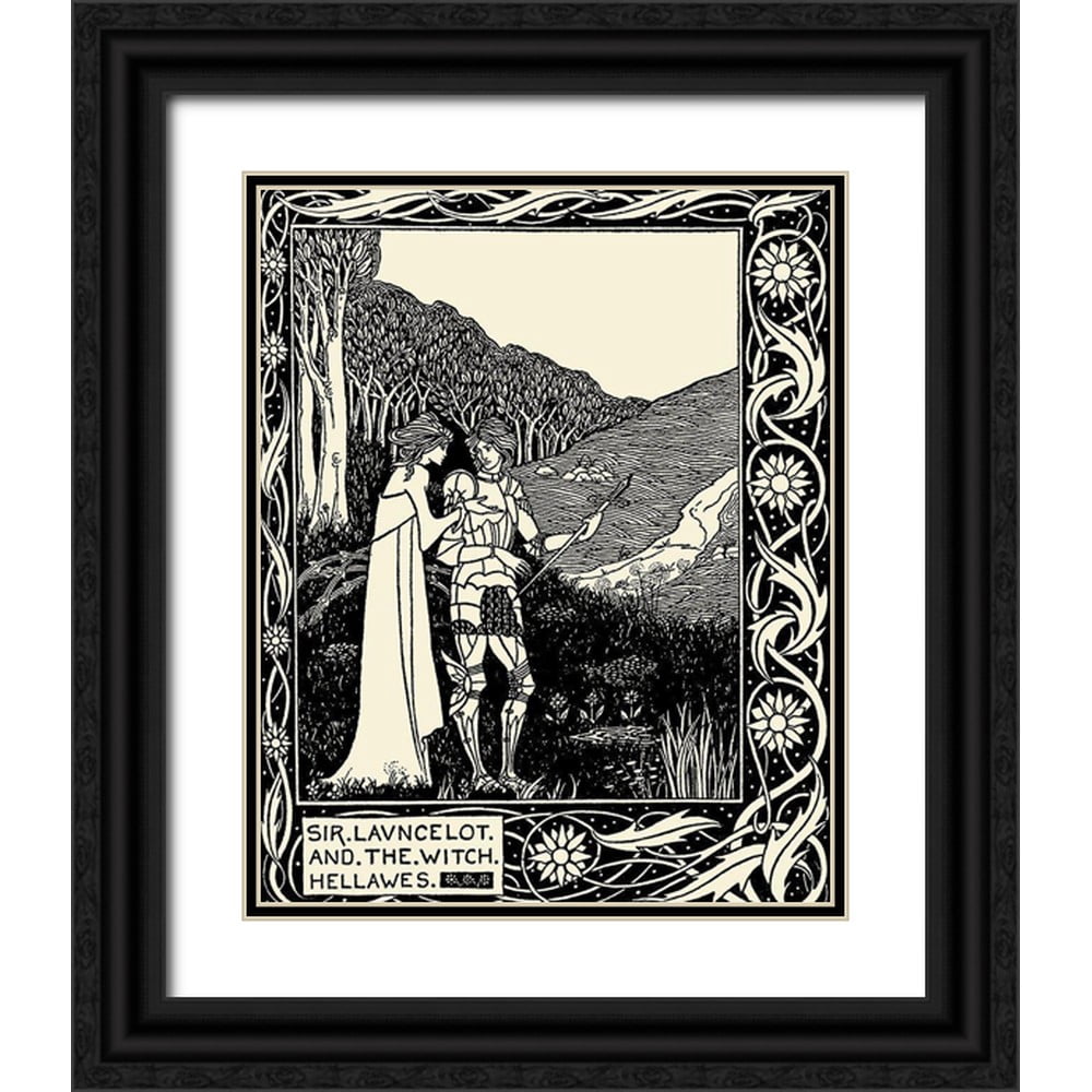 Beardsley, Aubrey 12x14 Black Ornate Wood Framed with Double Matting ...