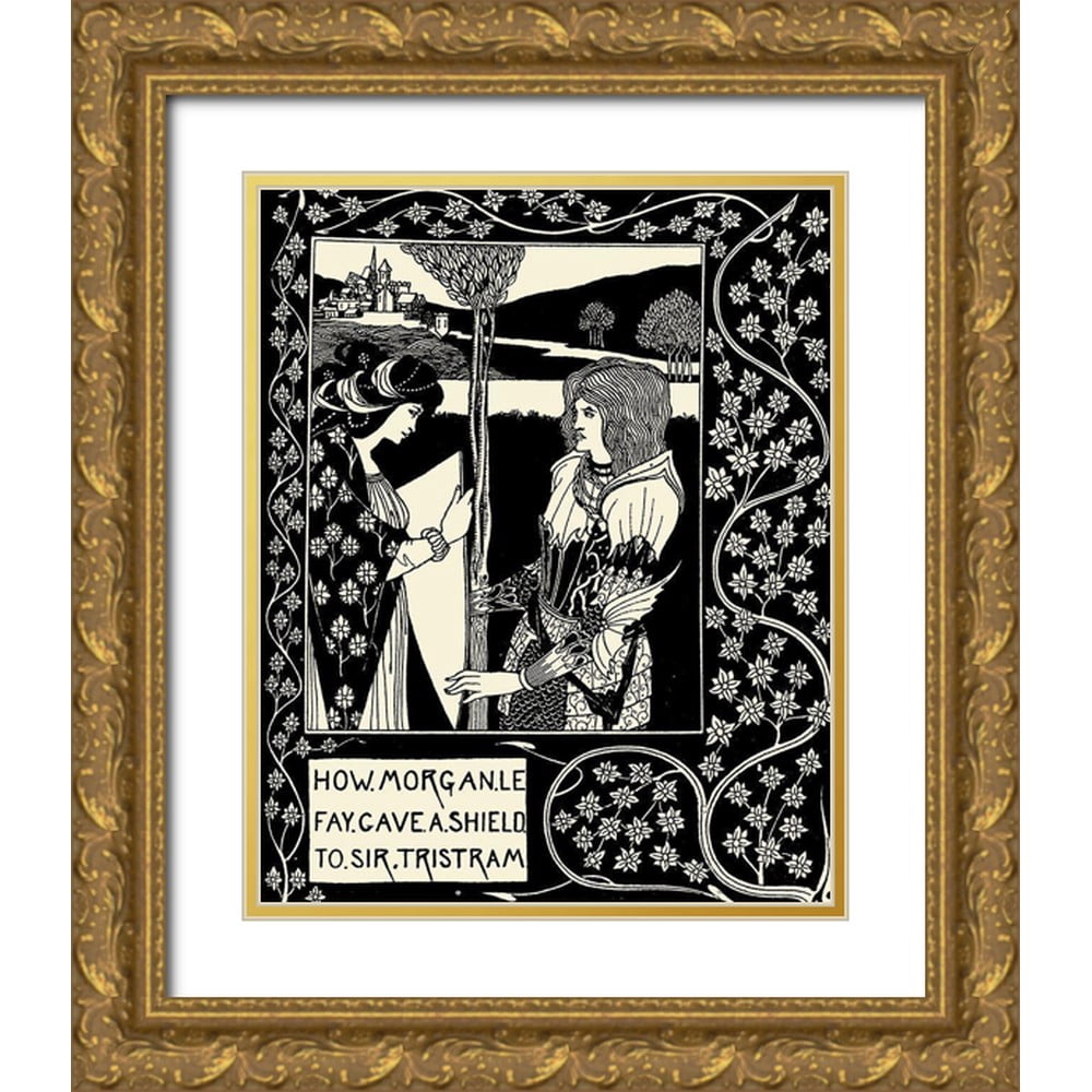 Beardsley, Aubrey 12x14 Gold Ornate Wood Framed with Double Matting ...