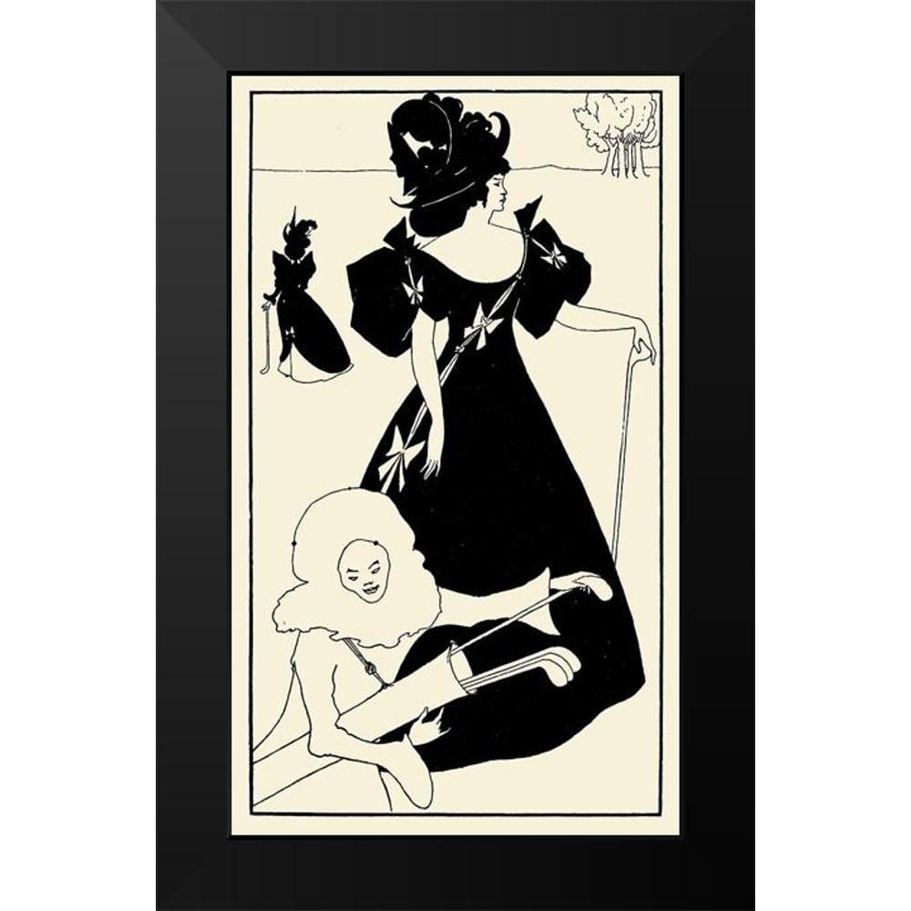 Beardsley, Aubrey 12x18 Black Modern Framed Museum Art Print Titled ...