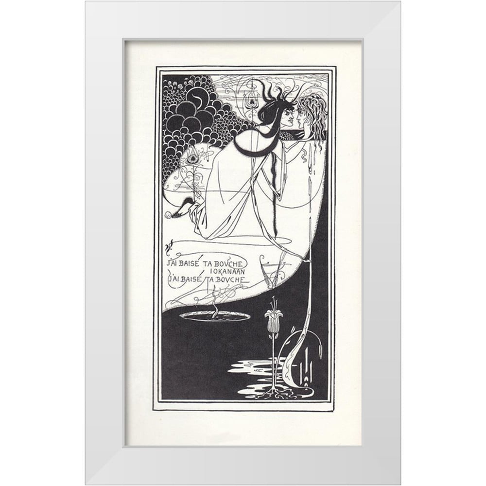 Beardsley, Aubrey 12x18 White Modern Wood Framed Museum Art Print ...