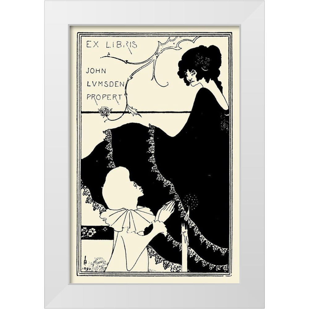 Beardsley, Aubrey 13x18 White Modern Wood Framed Museum Art Print ...