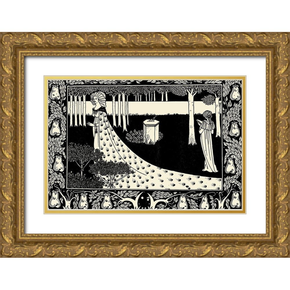 Beardsley, Aubrey 14x11 Gold Ornate Wood Framed with Double Matting ...