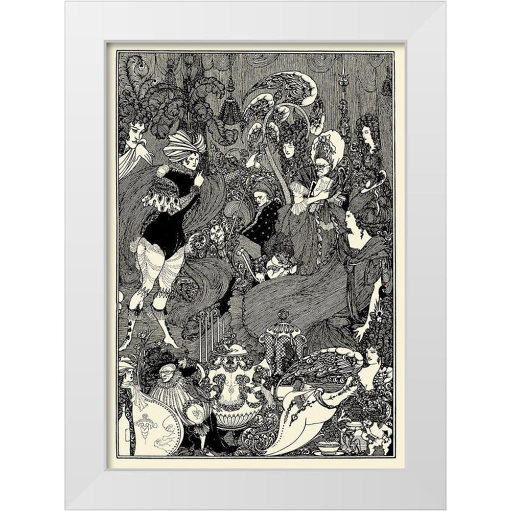 Beardsley, Aubrey 14x18 White Modern Wood Framed Museum Art Print ...