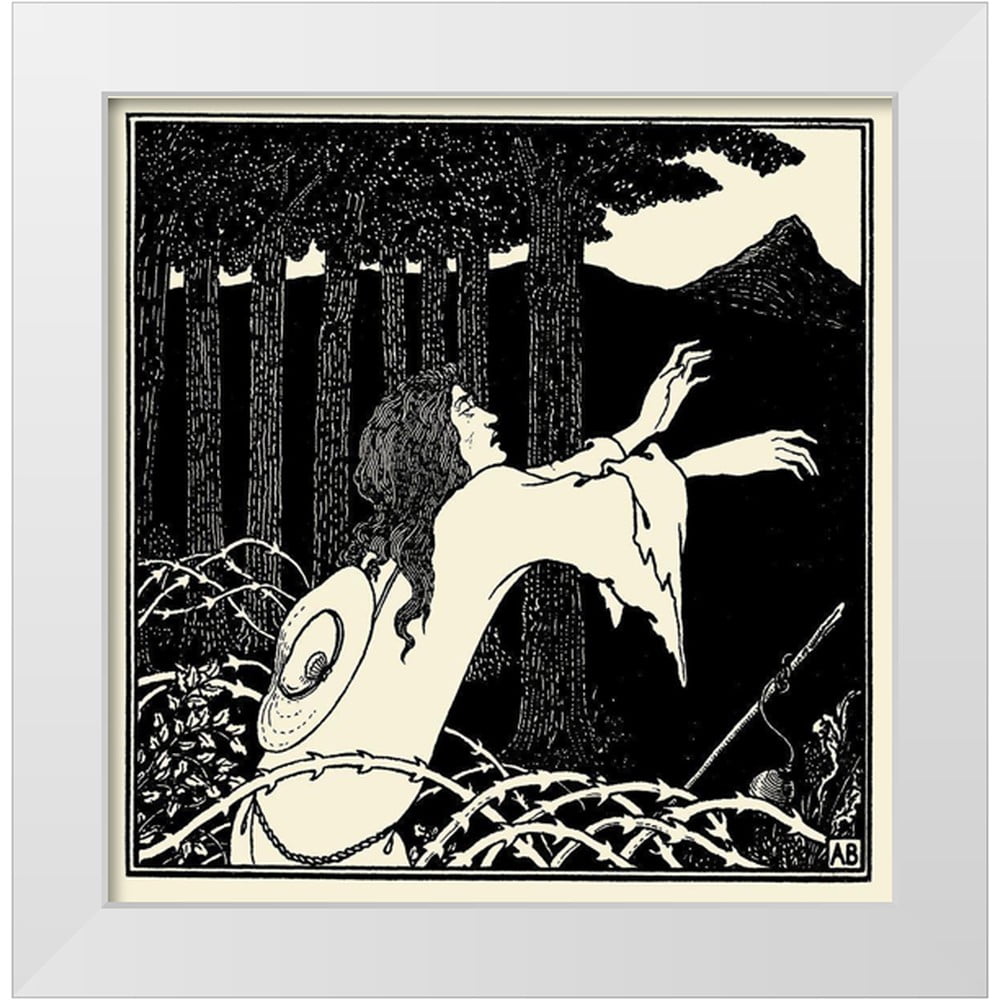Beardsley, Aubrey 15x15 White Modern Wood Framed Museum Art Print ...